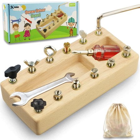 Click here for Inslat Montessori Screwdriver Board Set Wooden Mon... prices