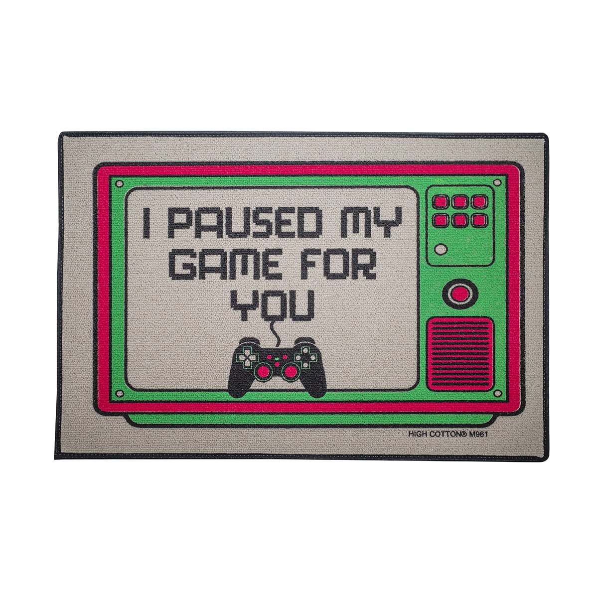 Novelty Paused Game Dorm Room Outdoor Welcome Doormat Funny Entry Rug ...