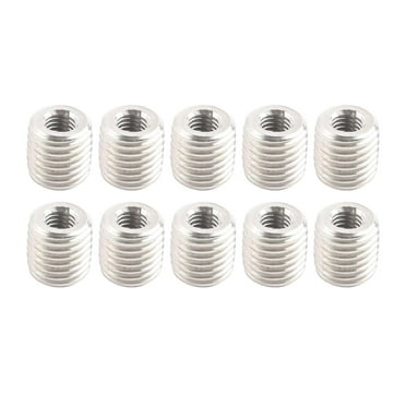 Uxcell M10 to M6 Thread Adapters Sleeve Reducing Nut 10mm Screw Pipe ...