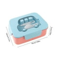 Yunuuuoa Leakproof Bento Box 3 Compartment Microwaveable Lunch ...