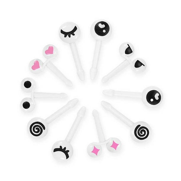 Destyer 1/2/3/5 10 Pieces Eye Fruit Pick Cartoon Washable Cake ...