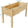 Bilot Heavy Duty Raised Garden Bed with Bed Liner, Pine Wood Elevated ...