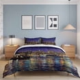Brooklyn Bridge Bedding Duvet Cover Set California King Size 4 Pieces ...