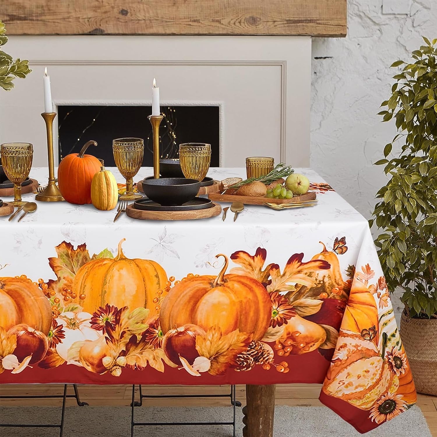 Click here for Yqfpdiqs Fall Tablecloth For Round oval rectangle... prices