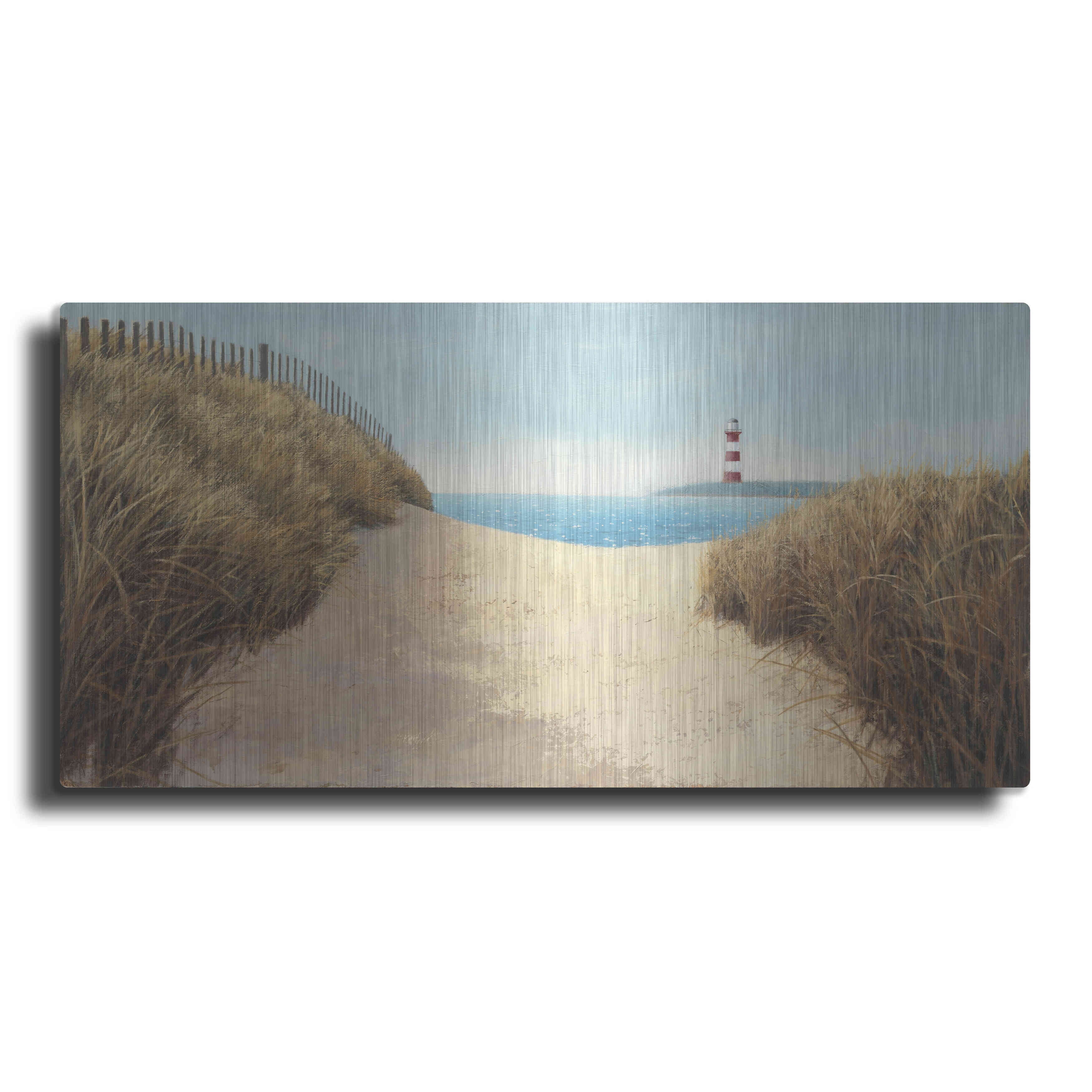 Luxe Metal Art 'Beach Path Panel I' by James Wiens, Metal Wall Art, 24 ...