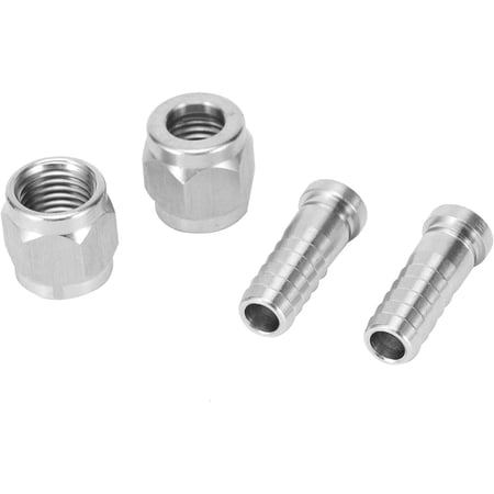 Barb Fitting, 2 Set 8mm Stainless Steel 1/4in 5/16in Nut Barb Connector ...