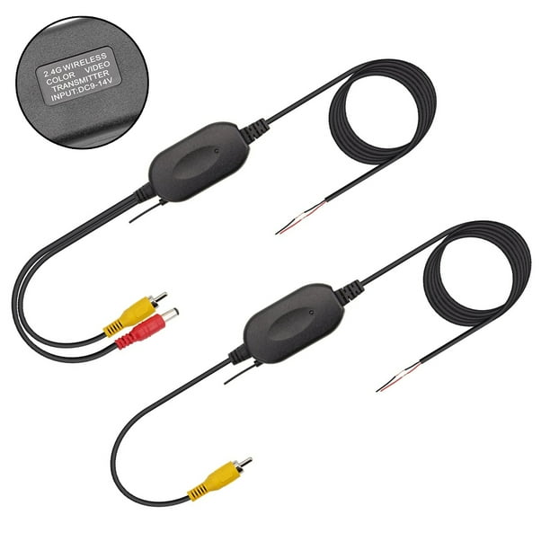 1 set 12V / 2.4GHz Wireless Video Transmitter and Receiver for Vehicle ...