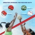32x3F Heavy Duty Volleyball Net with Stainless Steel Cable for Indoor ...