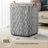 "TRIANI Large Collapsible Storage Bin, 180L Organizer with Lid and ...