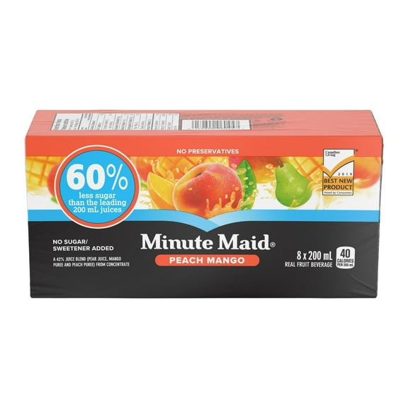 Minute Maid Apple Juice Boxes Perfect for On-The-Go, 8x200ml, 1.6L/56.4 ...