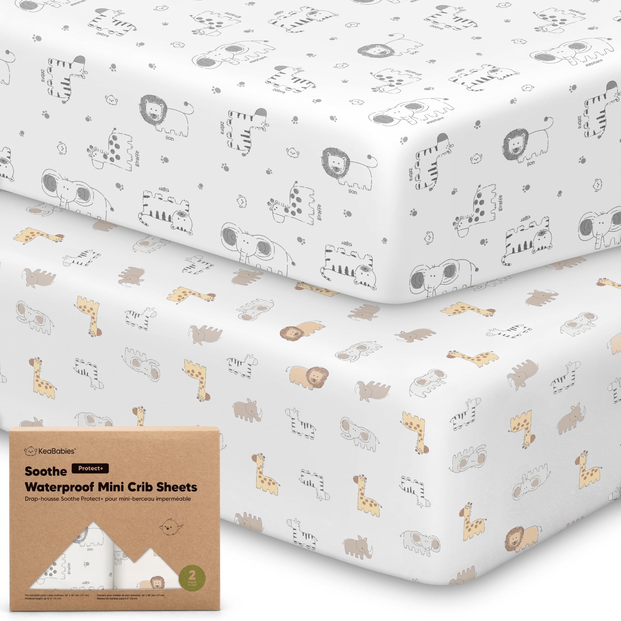 Click here for Keababies 2-Pack Pack And Play Sheets  Waterproof... prices