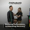 THERABAND High Resistance Band, Set of 2, Light and Medium, Full Body ...