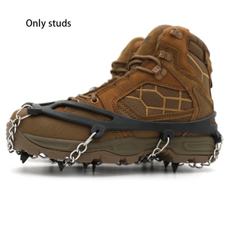 Ice Gripper Crampons Climbing Snow Shoe Cover Winter Manganese Steel ...