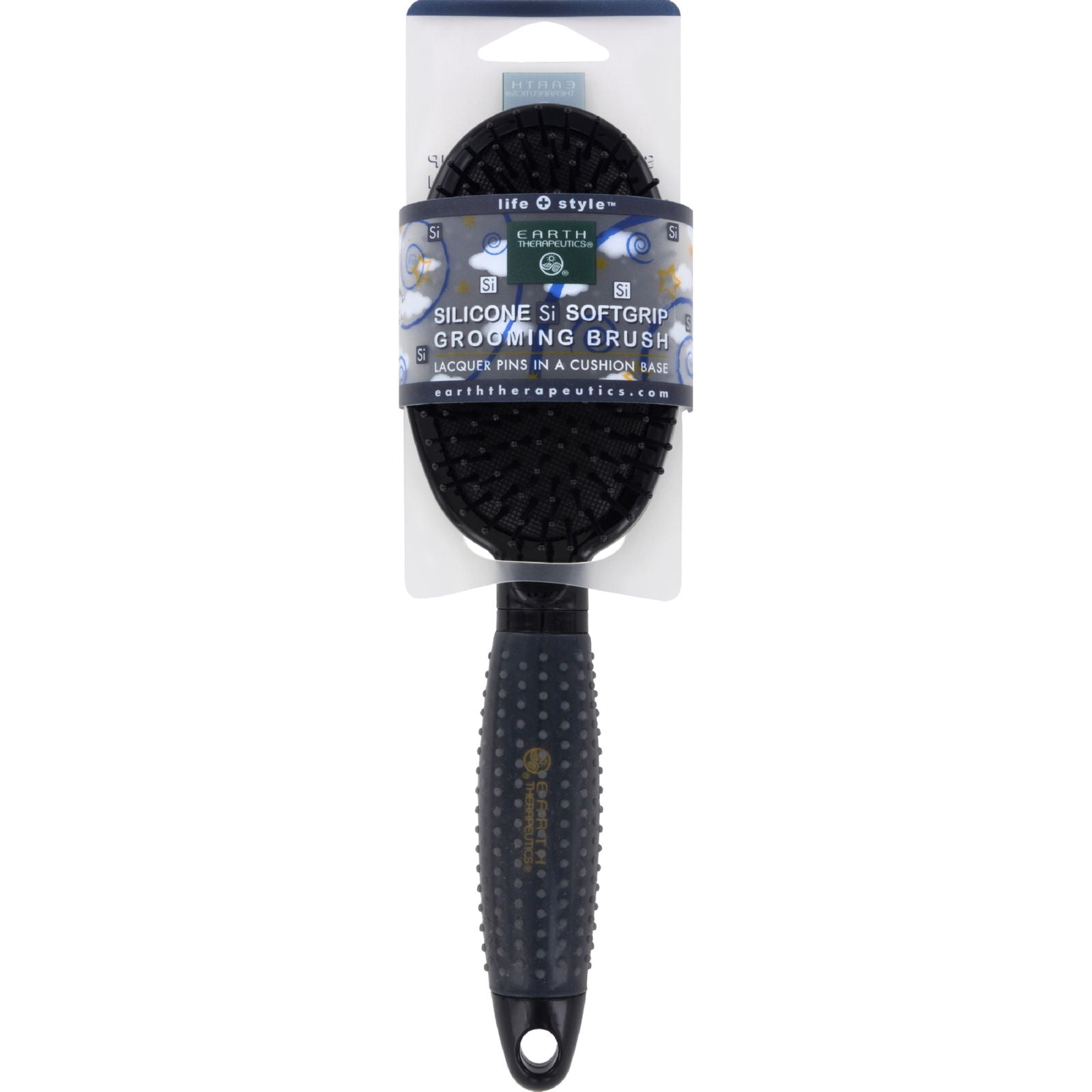 Earth Therapeutics - Earth Therapeutics Hair Brush - Silicon - Black ...