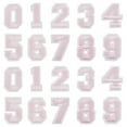 40PCS Iron On Numbers Patches 2 Inch Sew On Applique Patches 0-9 ...