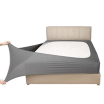 Mrs Awesome Stretch Jersey Knit Fitted Box Spring Cover, Ultra Soft ...
