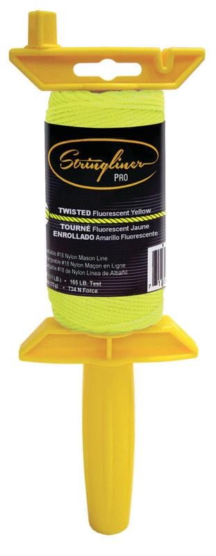 Stringliner Pro Twisted Chalk Line With Reel, NO 18, 1/8 in Dia x 135 ...