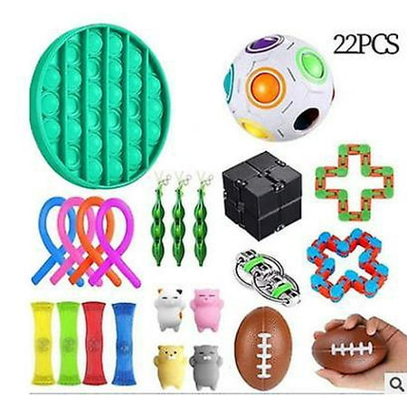 23 Pcs Sensory Fidget Toys Bundle Stress Relief With Fidget Hand Toys ...