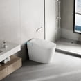 Smart Toilet with Auto Lid, Heated Seat, Bidet Wash, Warm Air Dryer ...