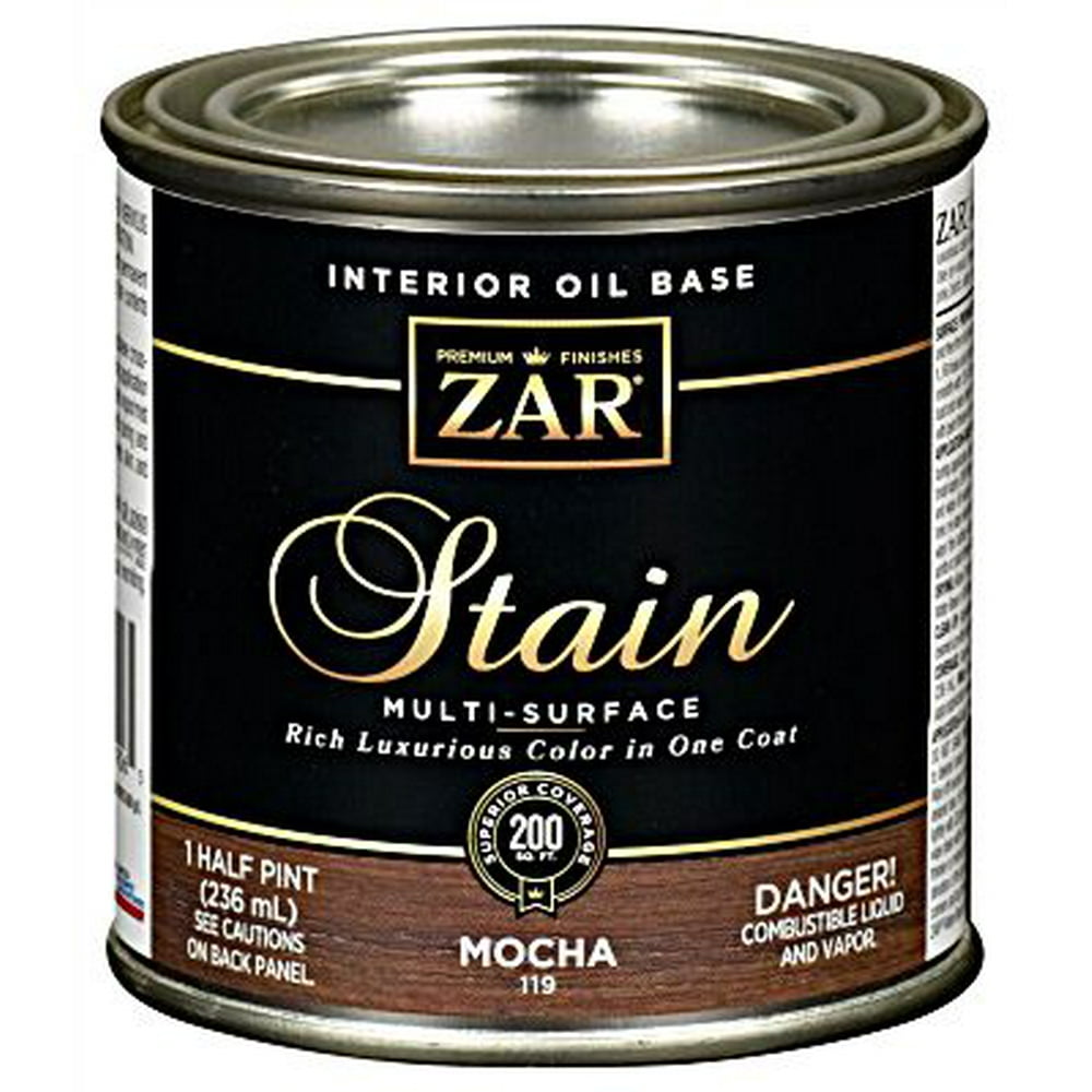 UGL 11906 Zar Mocha Interior Wood Stain Oil Based 1/2 Pint - Walmart ...