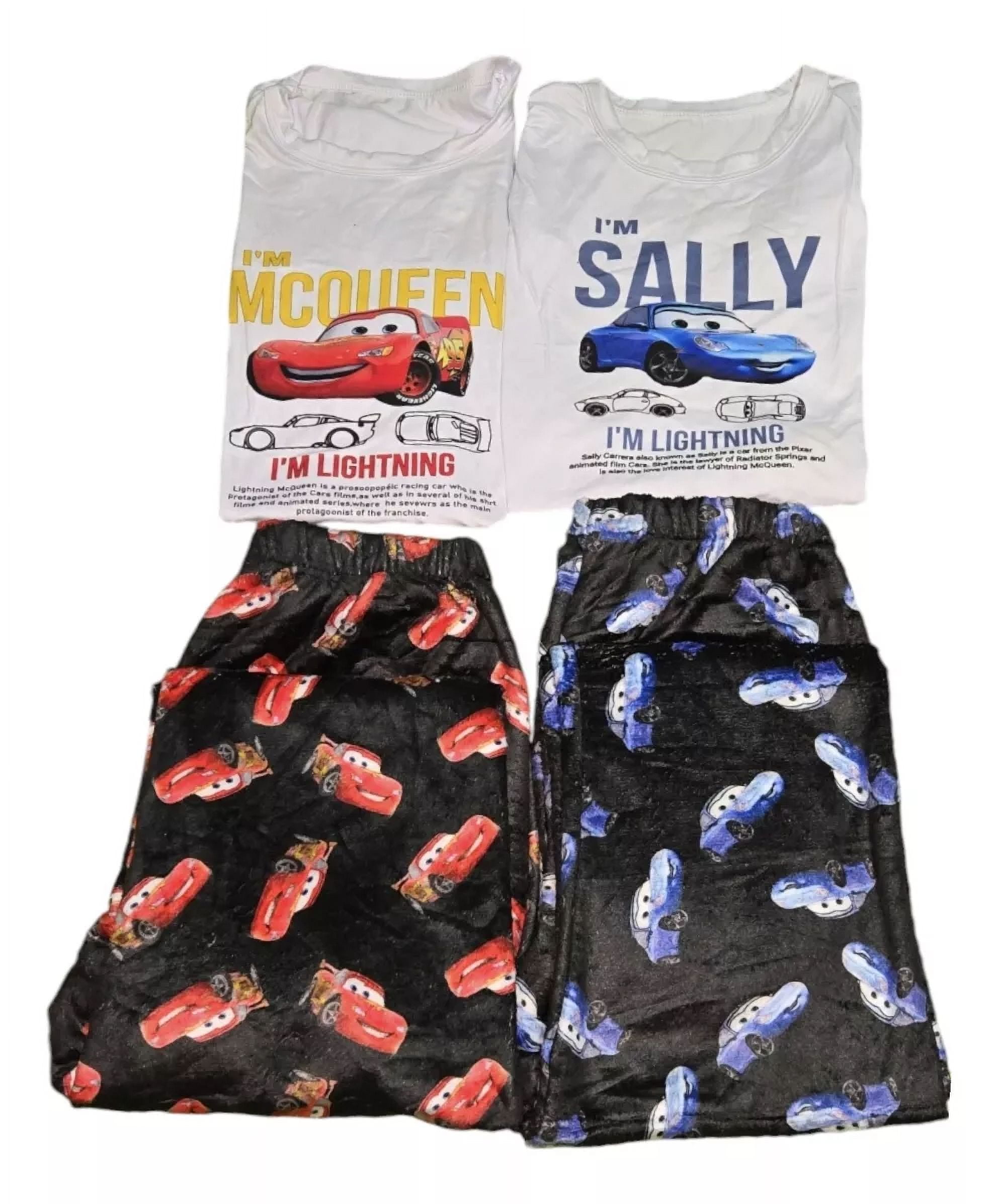 Pijama Pareja Cars Rayo Mcqueen Playera + Pantalón Polar | Bodega Aurrera en línea