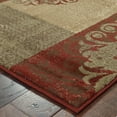 Geometric Area Rug in Green and Red (7 ft. 6 in. L x 5 ft. W) - Walmart.com