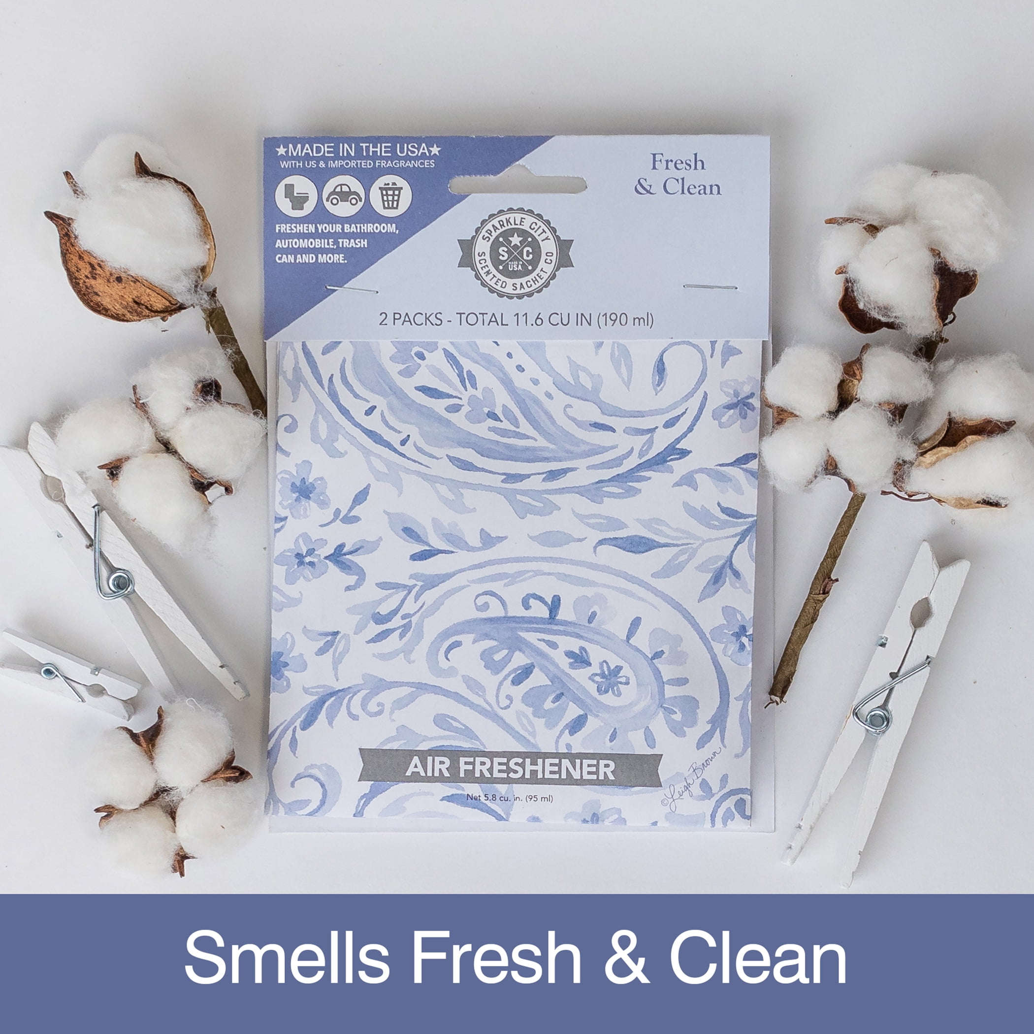 Sparkle City Scented Sachet 2 Pack, Paisley - Walmart.com