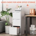 3 Drawer File Cabinet with Lock,Vertical Filing Cabinets for Home ...