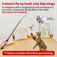 Flapping Bird Cat Toy (DON'T FLY) Lifelike Bird Chirp Touch-Activated ...