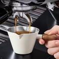 AOOOWER 100ML Stainless Steel Espresso Cup Double Spout Measuring Cup ...