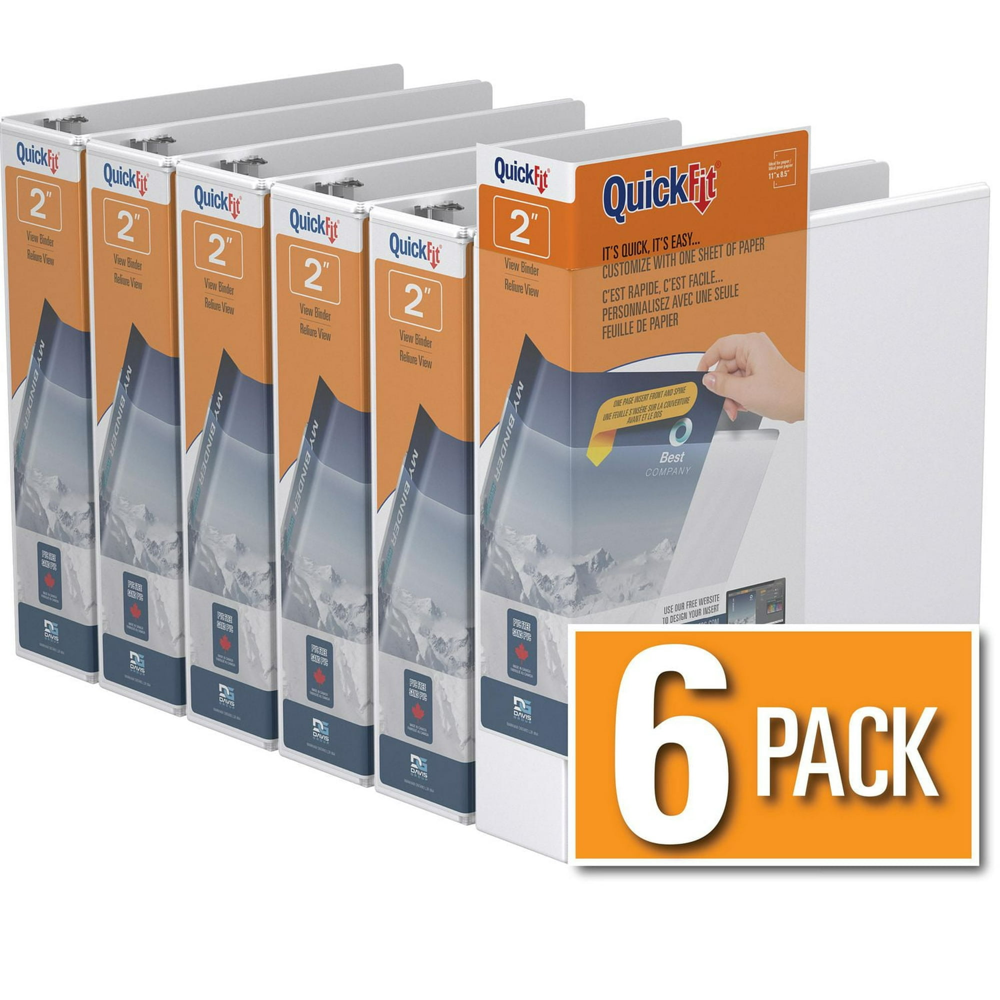 Click here for Davis Group Quickfit View Binder  D Ring  6 Pack... prices