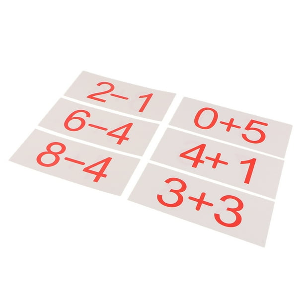 Set of 56Pcs Math Operations Flash Cards fit Pupils Grades Addition ...