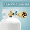 Propane Refill Adapter for 1 lb Tanks, LP Gas Exchange, Solid Brass Bottle Attachment - Walmart.com