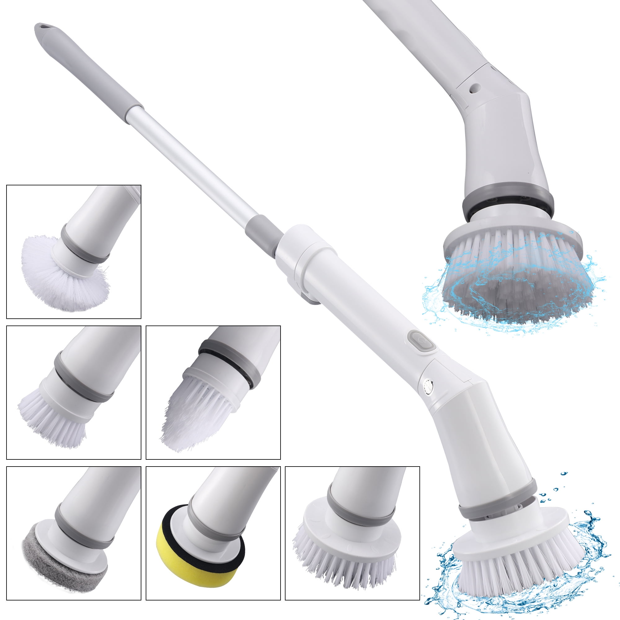 Electric Scrubber Cordless Shower Scrubber, Power Scrubber for Cleaning ...