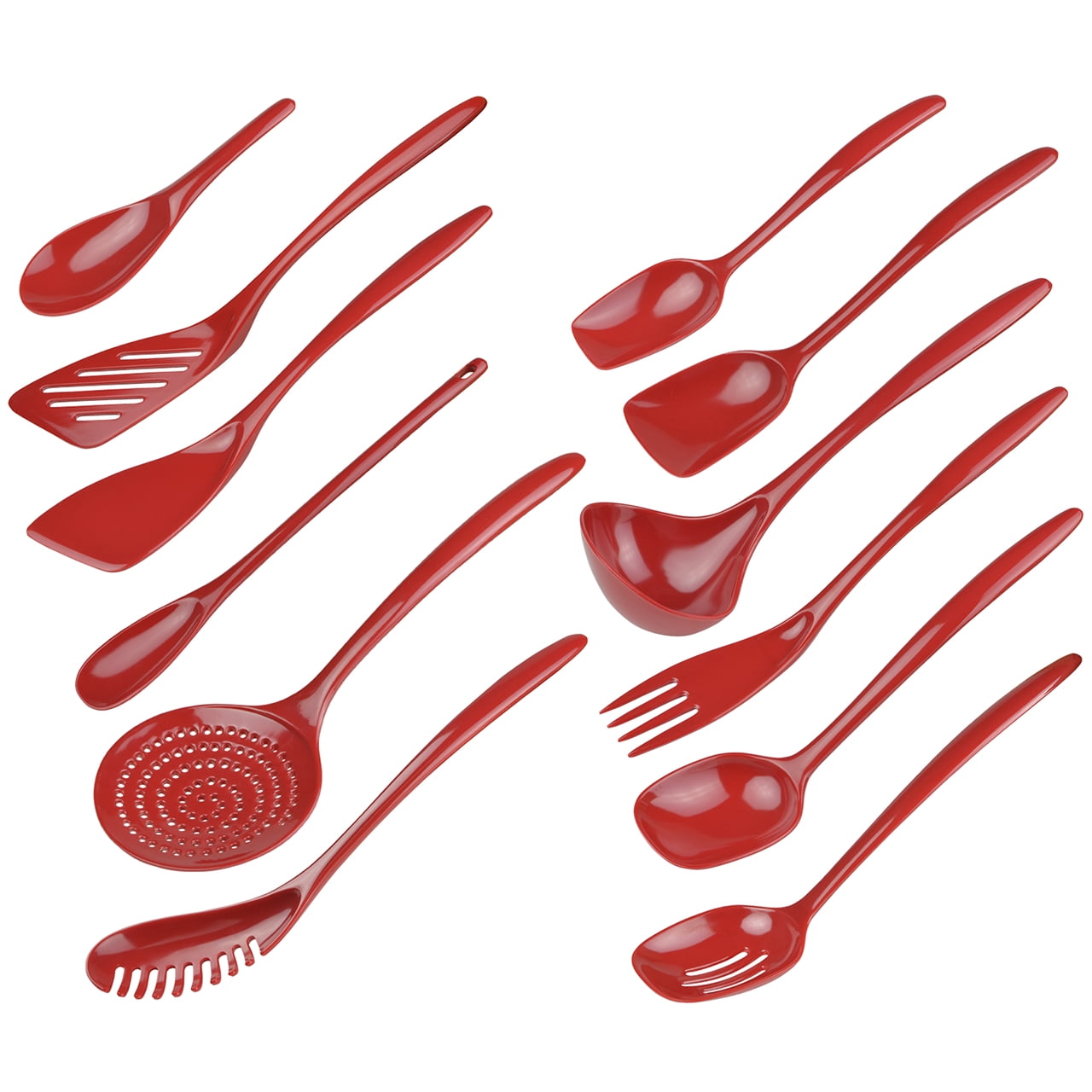 Hutzler Red Melamine Utensils, 12-pc. Set - Walmart.com