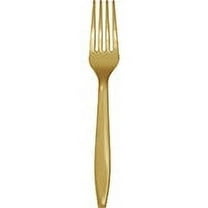 Touch of Color Premium Plastic Forks, Glittering Gold, 24 Ct - Walmart.com