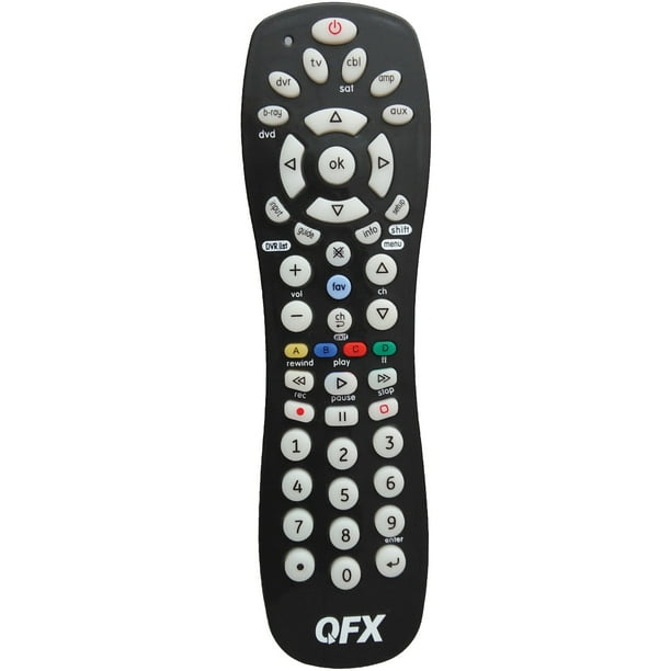Qfx Rem-6 6-in-1 Universal Remote With Glow-in-the-dark Buttons ...