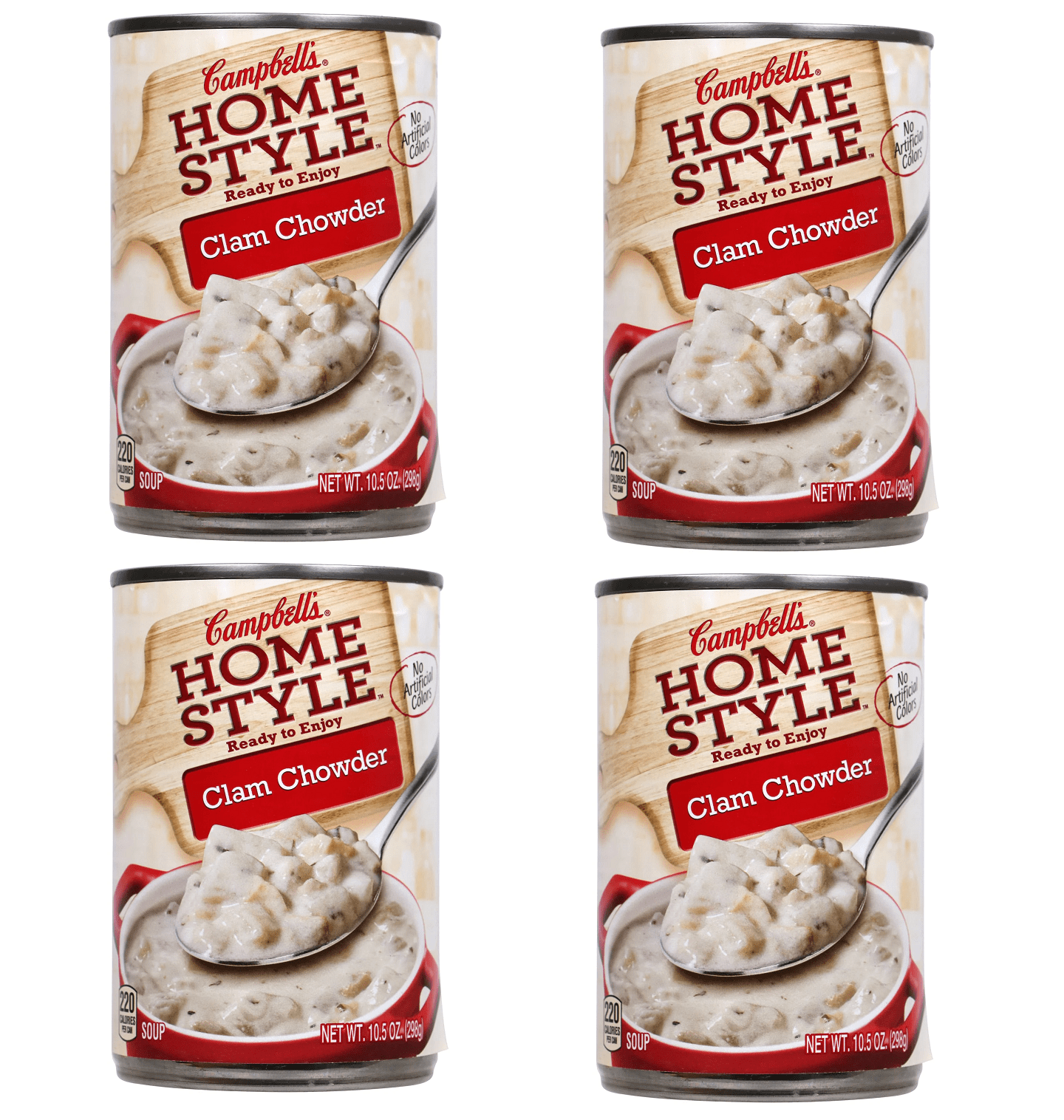 Campbell's Home Style Clam Chowder 10.5 oz, 4 Pack - Walmart.com