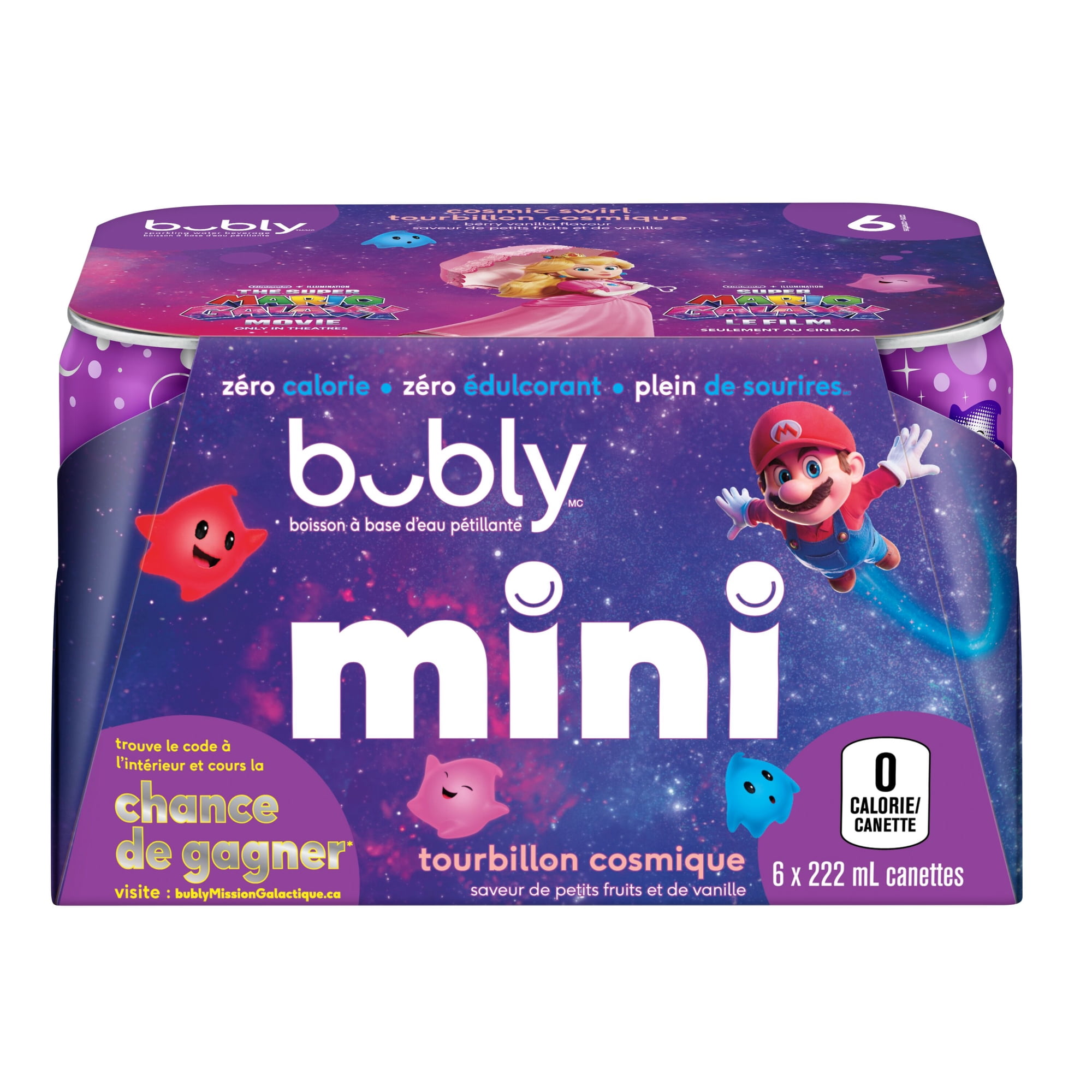 Click here for Bubly Cosmic Swirl Sparkling Water 6 X 222 Ml  Min... prices