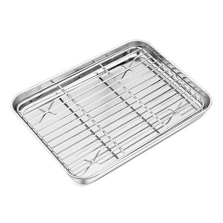 Stainless Steel Baking Tray With Removable Cooling Rack Bbq Tray,b ...