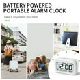 VOCOO Mini Digital Alarm Clock, 3.5'' LCD, Backlight, Indoor Temp ...