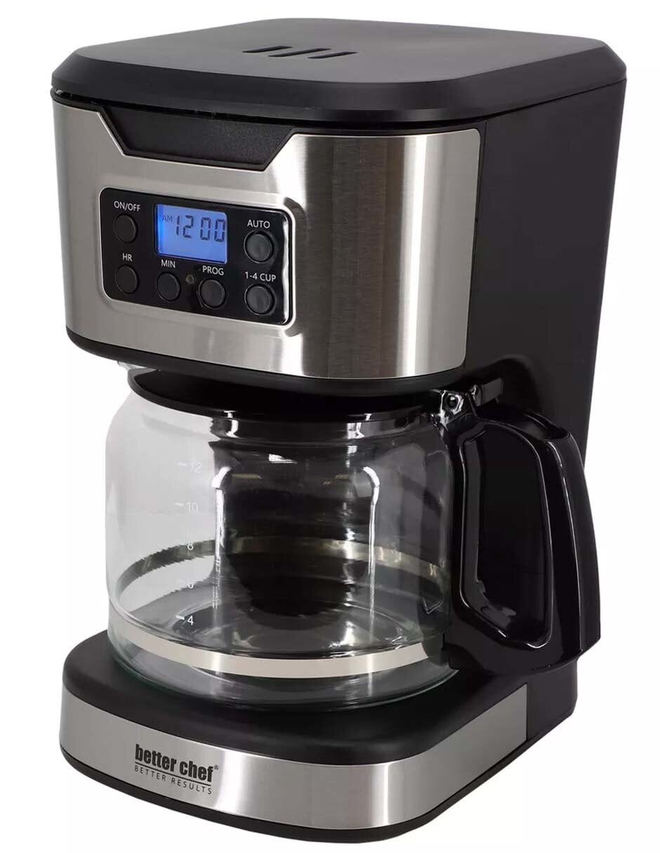 RED VELVET Cafetera Digital Programable, 12 Tazas, Pantalla LCD ...