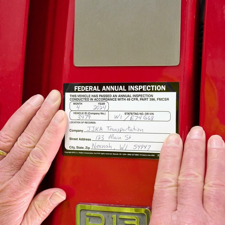 Dot Annual Inspection Sticker Dot Stickers Small 100-Pack s - 2-Ply ...