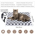 Heated Cat Bed, 11 Adjustable Temperature Cat Heating Pad Indoor with ...