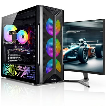 Gaming PC AQVIN ZForce Desktop Computer Tower Intel Core i7, 32GB DDR4 ...