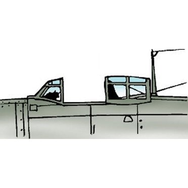 Spitfire Mk XVI, XIV Bubble Vacuform Canopy for Heller, Fujimi (1/72 ...