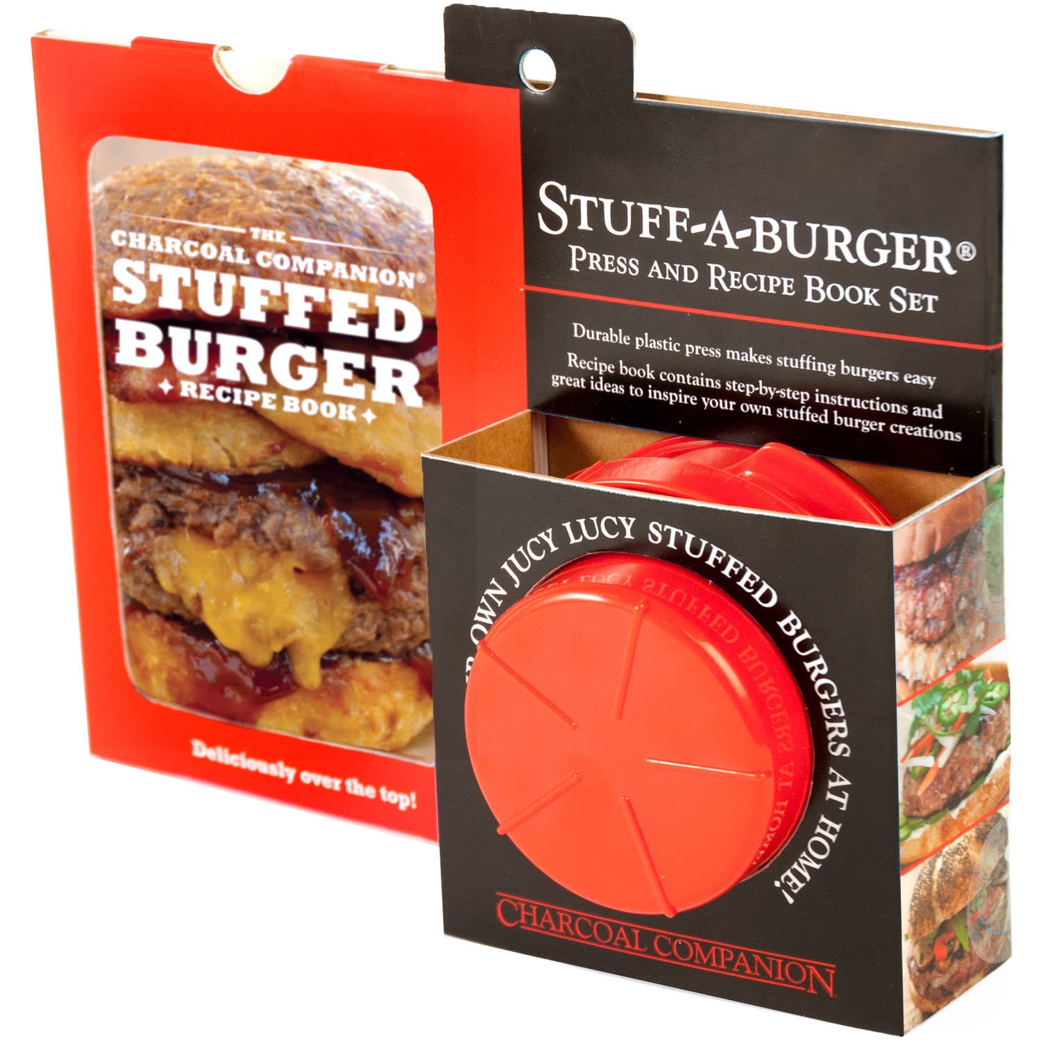 Charcoal Companion Stuffed Burger Recipe Book | Besto Blog