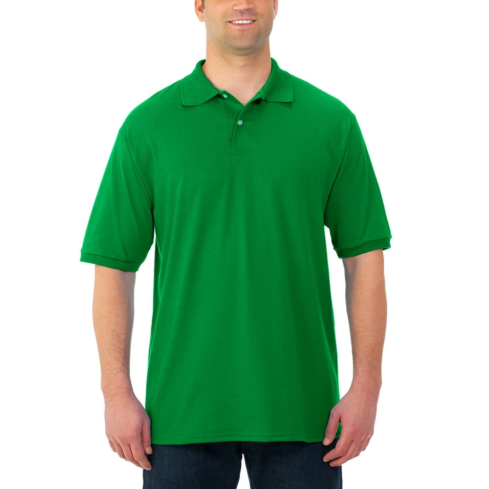 JERZEES - Jerzees Men's Spotshield Short Sleeve Polo Shirt - Walmart ...