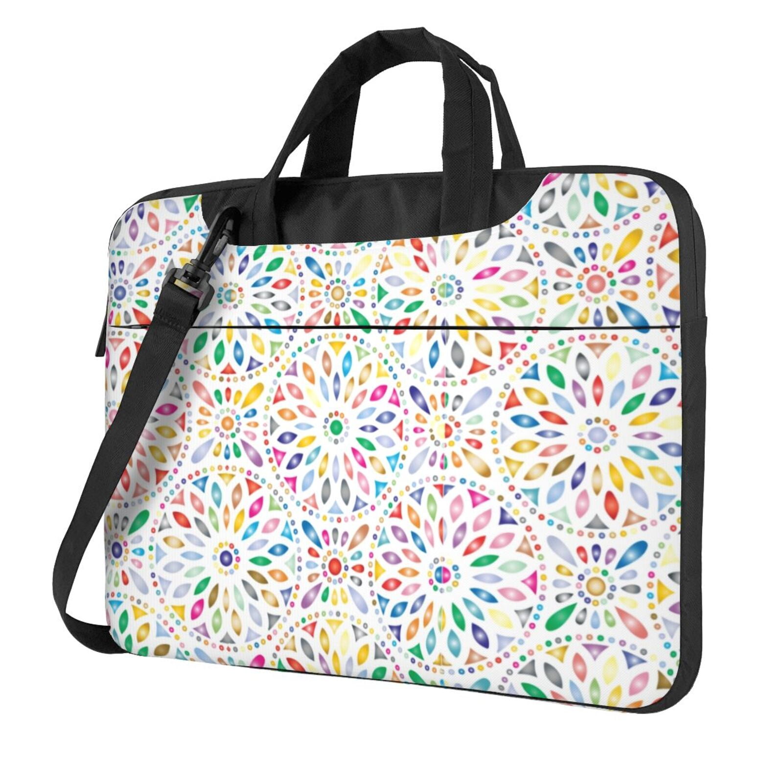 Rainbow Abstraction Laptop Bag, 13 inch Laptop or Tablet, Business ...