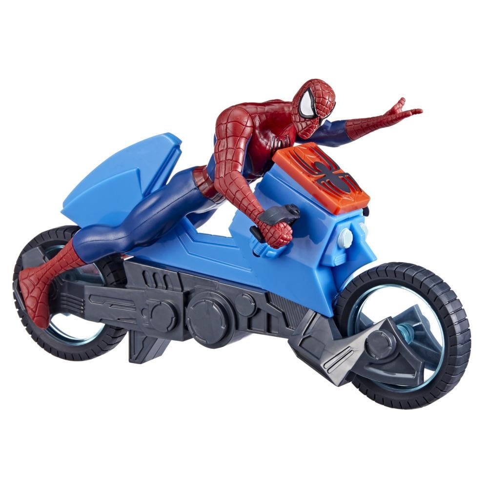 Marvel Spider-Man Web Cycle Toy 6-Inch-Scale Collectible Spider-Man ...